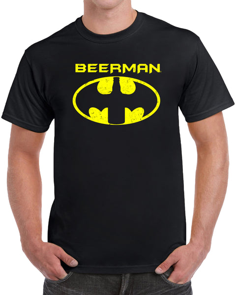 Beerman Batman Parody - Distressed Print – Tees Geek